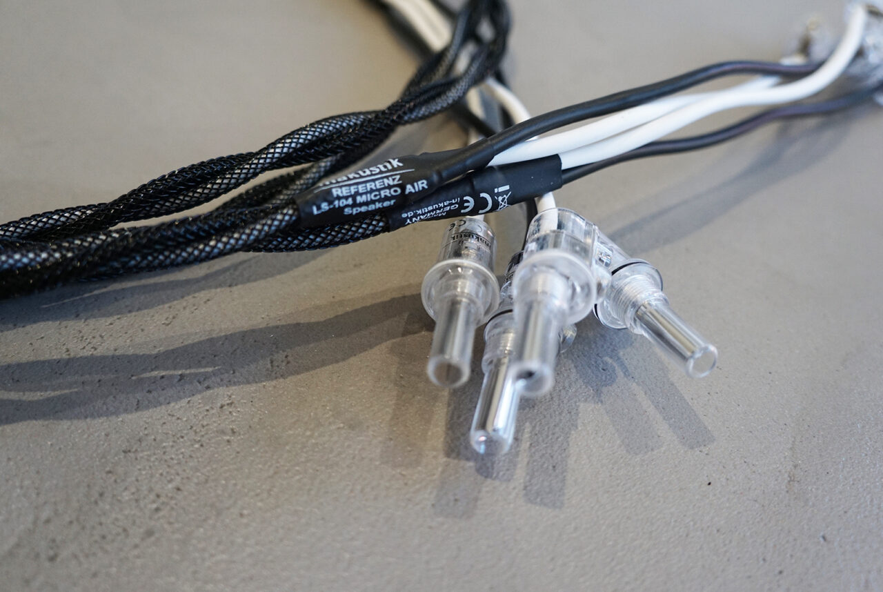 In-akustik Micro Air LS-104 loudspeaker and NF-104 interconnect cables ...