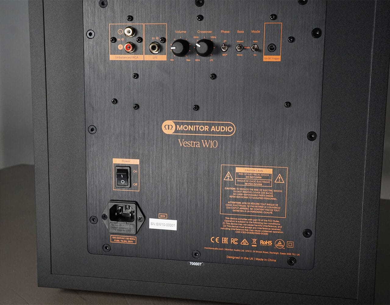 Monitor Audio Vestra W10 subwoofer review - Audiograde